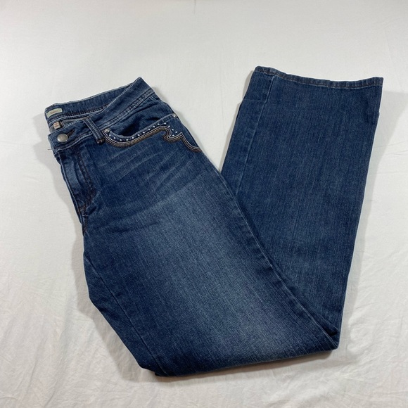 Reba | Jeans | Reba Flare High Embroidered Jeans High Waist Western ...